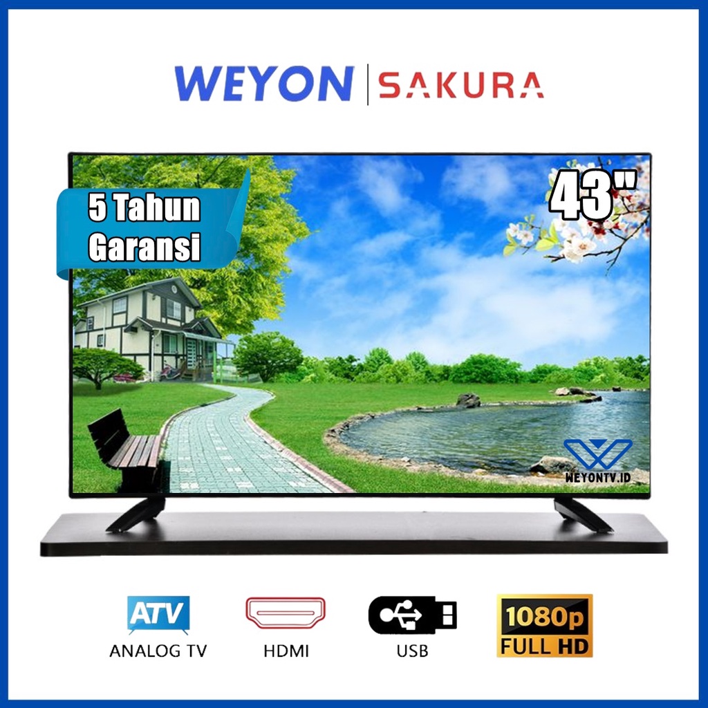 Jual TV LED 43 inch tv Analog TV Full HD Televisi[Garansi 5 Tahun ...