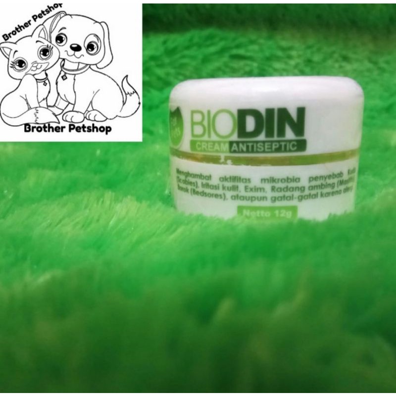 Jual BIODIN - Obat Salep Cream Luka Luar Scabies Jamur Anjing Kucing ...