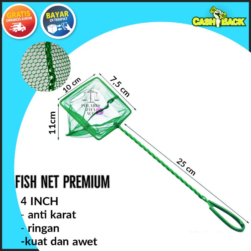 Jual SEROKAN JARING IKAN HIAS AQUARIUM FISH NET 4 INCH | Shopee Indonesia