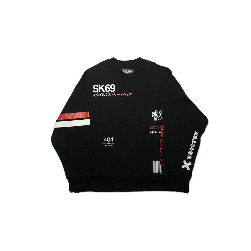 Jual SK69 - Sweater - Crewneck For You Black (Oversized) | Shopee Indonesia