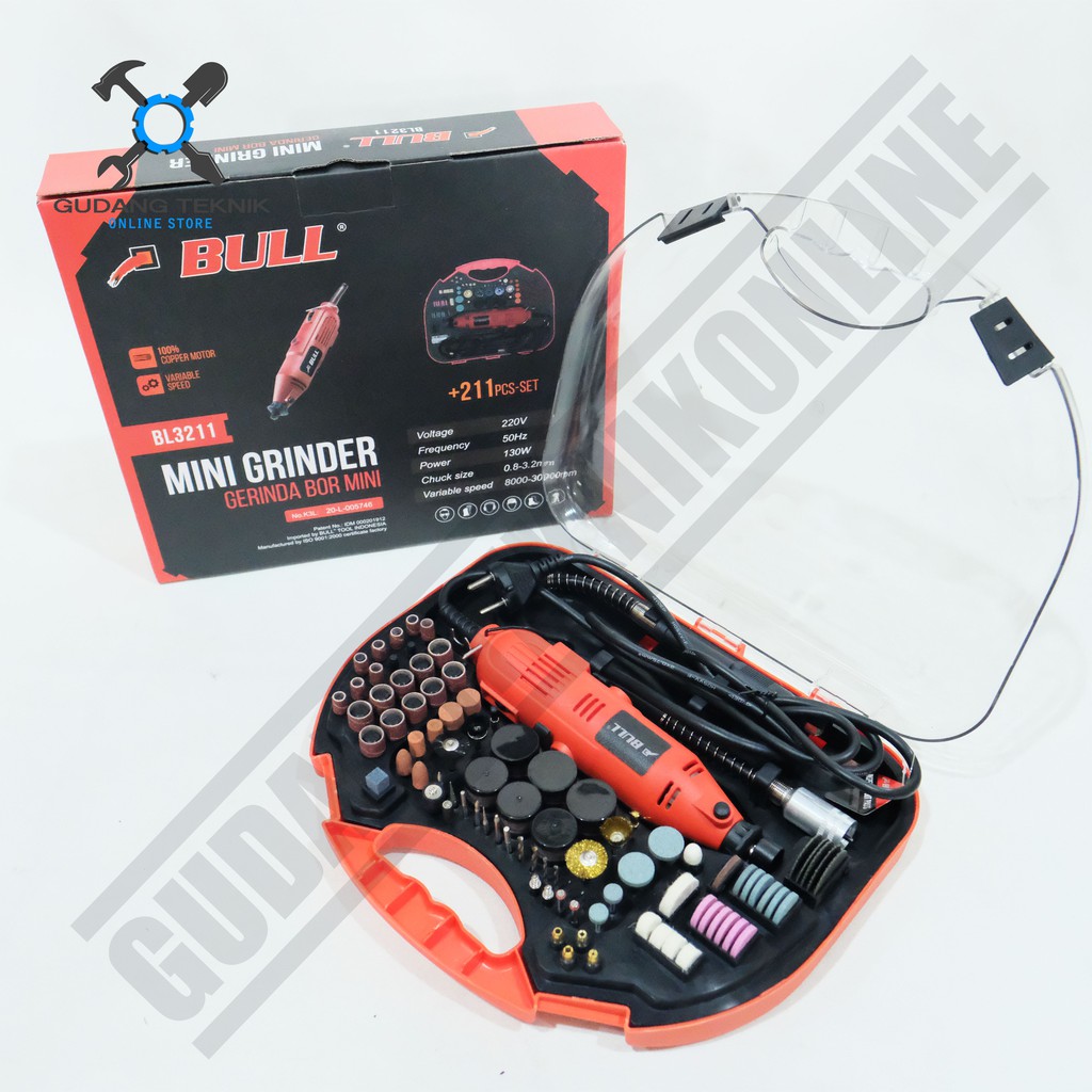 Jual Mini Die Grinder 1 SET 211pcs BL3211 / Gerinda Mini Multifungsi BL ...