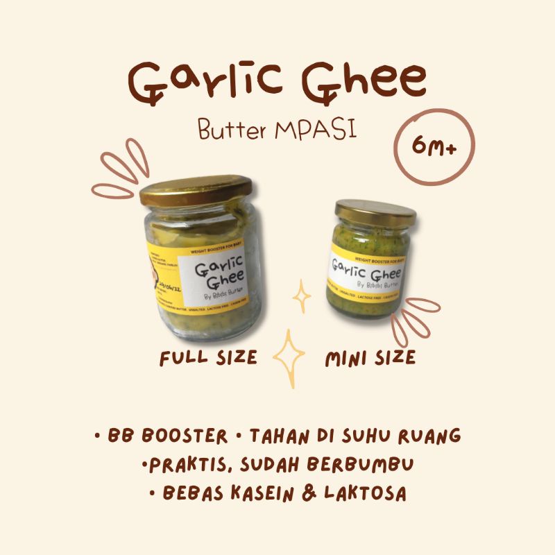 Jual Bibibi Garlic Ghee Butter Lemak MPASI Unsalted Non MSG Minim ...