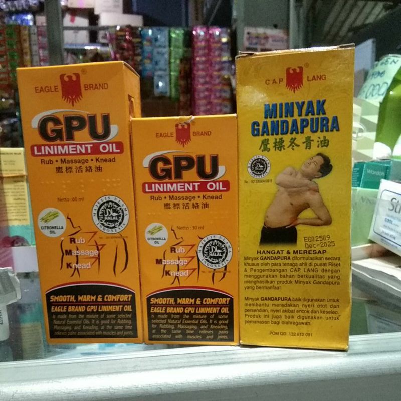 Jual CAP LANG GPU LINIMENT OIL MINYAK DAN GANDAPURA | Shopee Indonesia