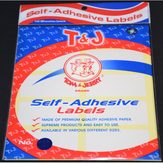 Jual Tom & Jerry Label Polos 127 ( 2 set - 20 lembar ) | Shopee Indonesia