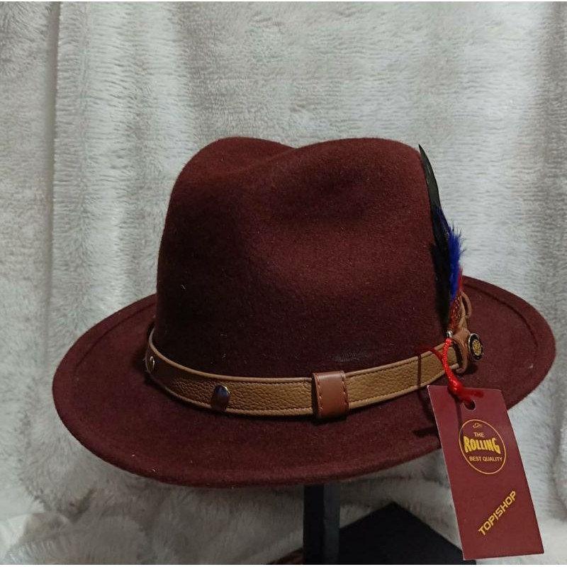 Jual TOPI FEDORA TRILLBY STYLE TOPI ARTISTIK TOPI JAZZ TOPI KOBOI TOPI ...