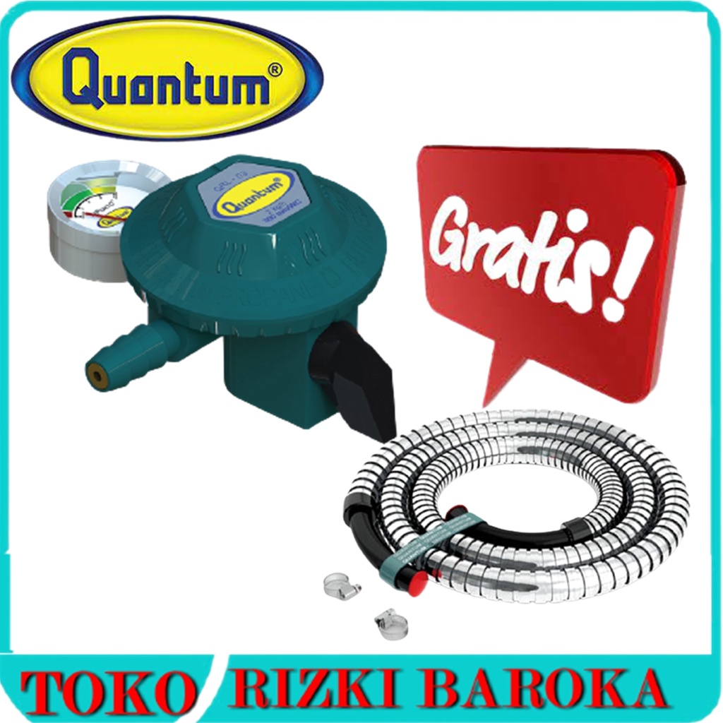 Jual paket Regulator QUANTUM Kompor Gas QUANTUM/QUANTUM QRL-03-tekanan ...