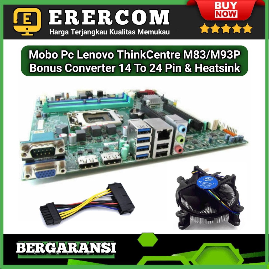 Jual Motherboard Mobo Mainboard Pc lenovo Socket 1150 lengkap Heatsink ...
