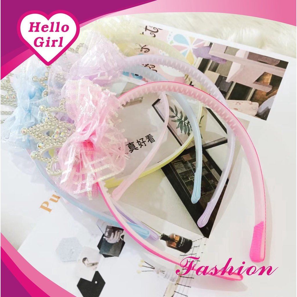Jual (Hello Girl)B41 Bando Anak Bando Pita Telinga Permata Import ...