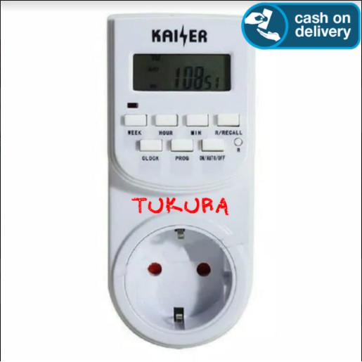 Jual Timer Listrik Digital Bisa Atur Waktu selama 24 jam penuh ANTI ...