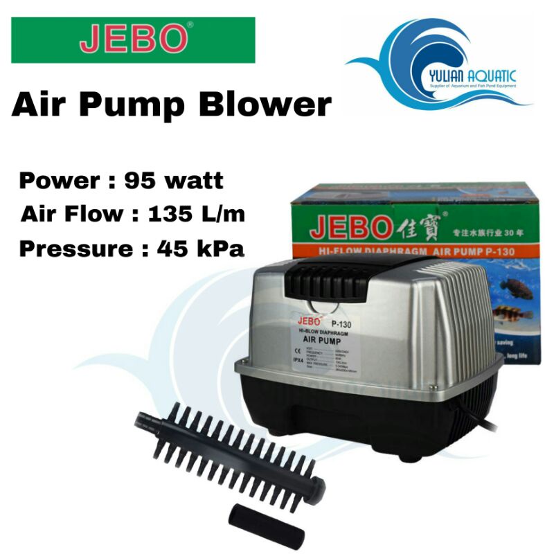 Jual Jebo P-130 Jebo P130 Jebo P 130 P130 Pompa Udara Aerator Hi-Flow Air Pump Blower Pompa ...