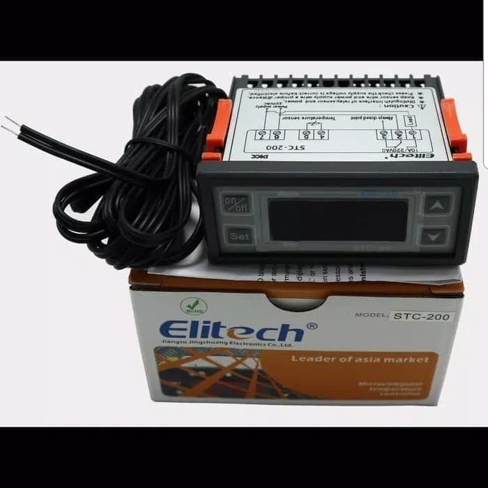 Jual Elitech STC-200 Thermostat. Pengatur Suhu Elitech STC200 | Shopee ...