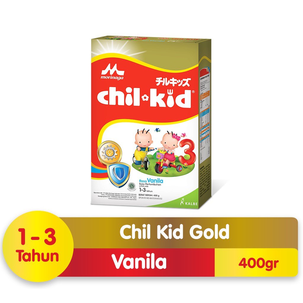 Jual MORINAGA Chil Kid Gold 3 400 gr Vanila Susu Pertumbuhan Anak 1 - 3 Tahun | Shopee Indonesia