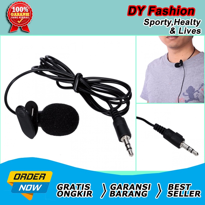Jual mikrofon youtuber microphone clip on MN827 mic youtuber kamera ...