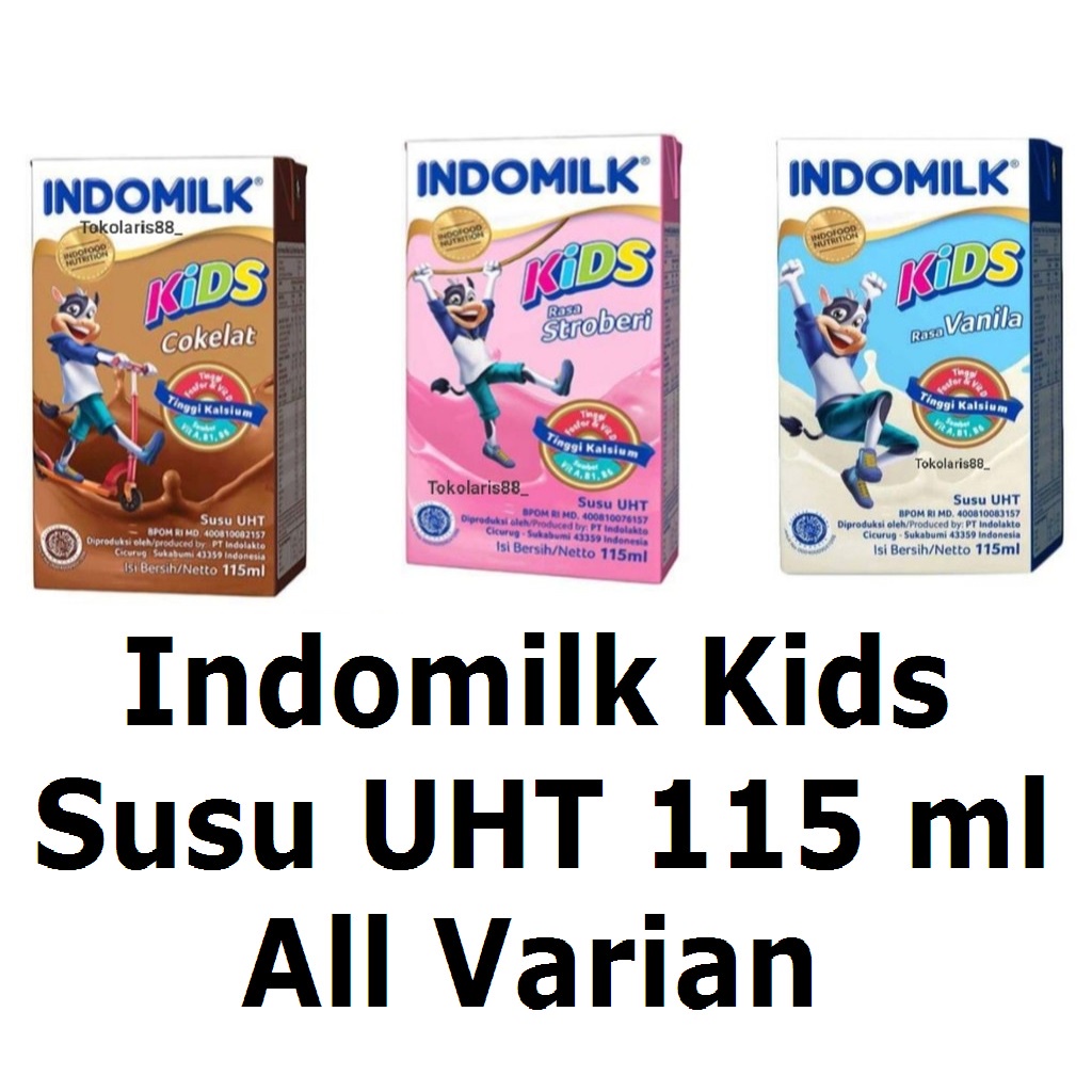 Jual Indomilk Kids Susu UHT 115 ml All Varian #IDF | Shopee Indonesia