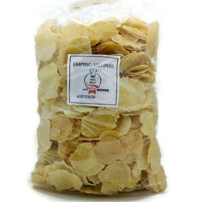 Jual 1 kg EMPING MELINJO MENTAH KHAS MENES CEMILAN SNACK KERIPIK ...