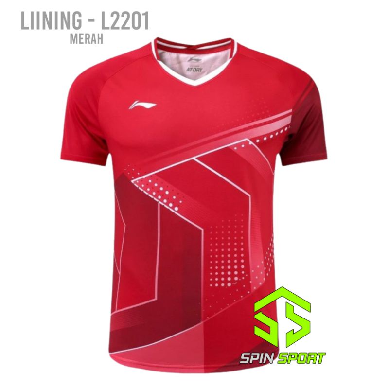 Jual [L2201 Merah] Kaos Baju Lining Li-Ning Import Premium Terbaru At ...