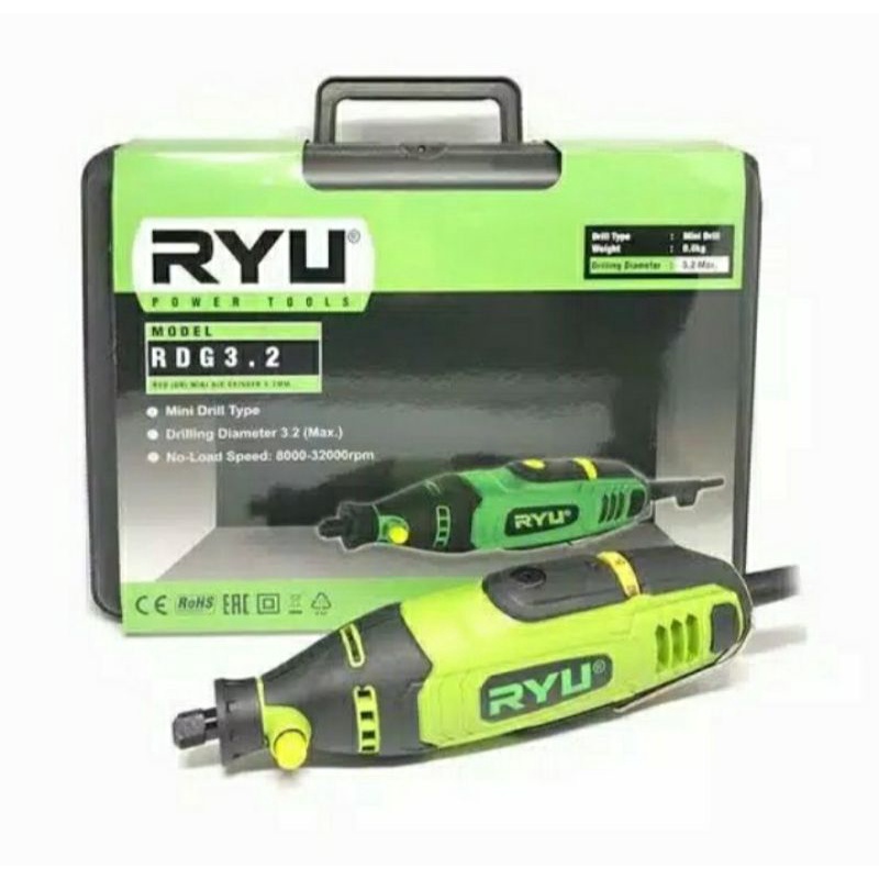 Jual Ryu Mini die grinder RDG 3.2 Bor mini tuner Ryu RDG 3.2 | Shopee Indonesia