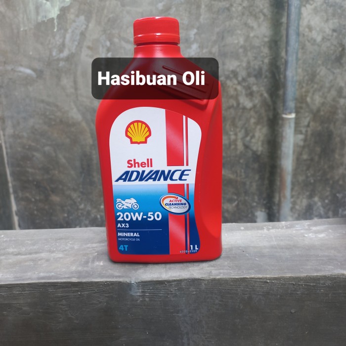Jual OLI SHELL ADVANCE AX3 20W 50 (1 Liter) | Shopee Indonesia