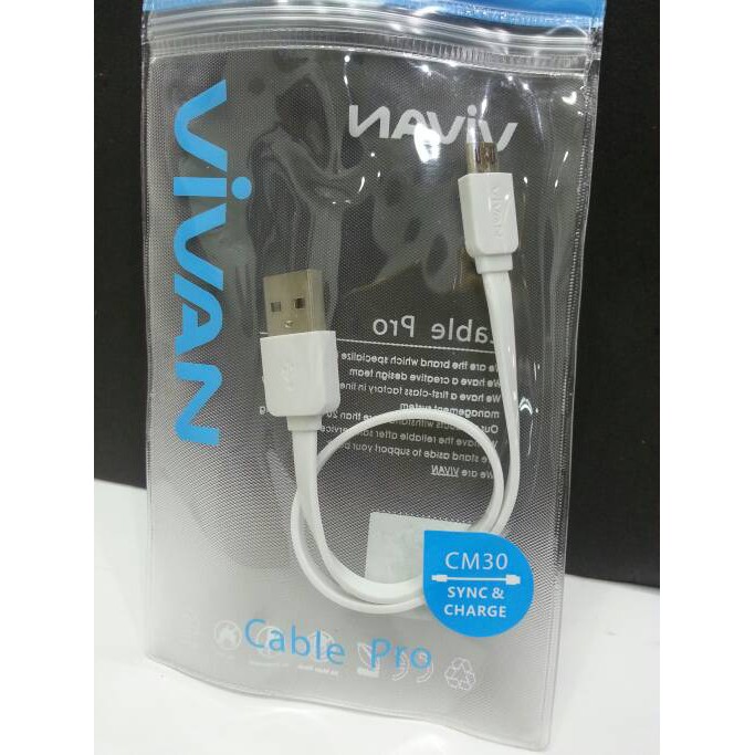 Jual Kabel Vivan Micro Usb 30cm Original | Shopee Indonesia