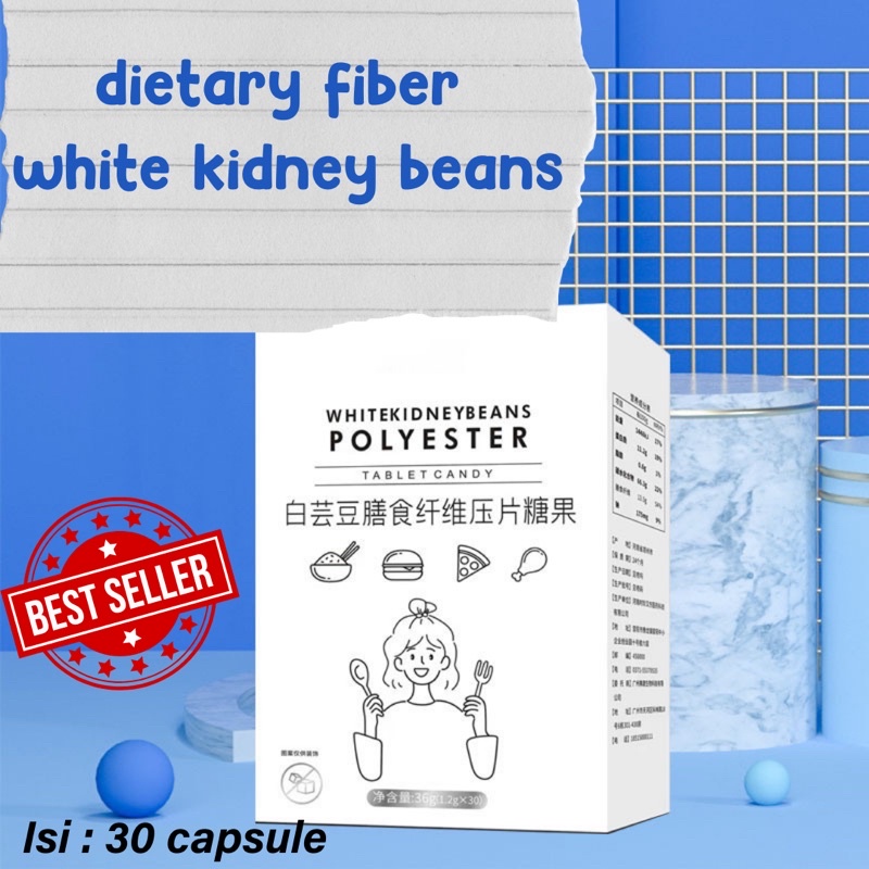 Jual Fiber White Kidney Bean Dietary Fiber , Tablet Permen Baiyun Bean ...