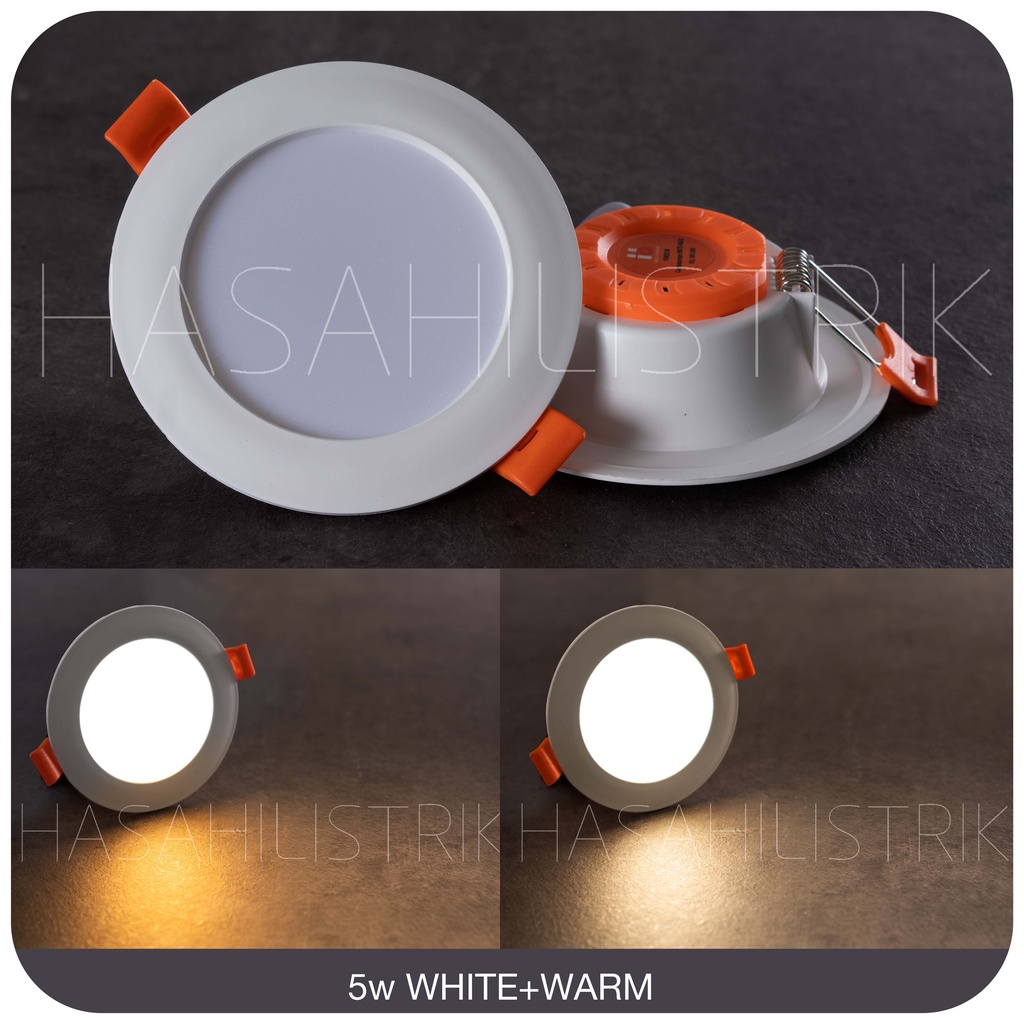 Jual Lampu Downlight LED 5 Watt (Putih Dan Warm White) | Shopee Indonesia
