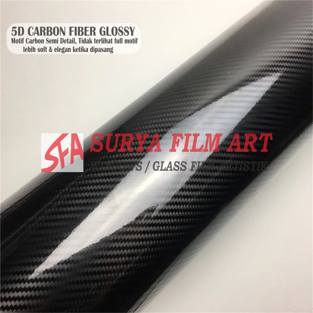 Jual Stiker Karbon 5D Fiber Glossy | Shopee Indonesia
