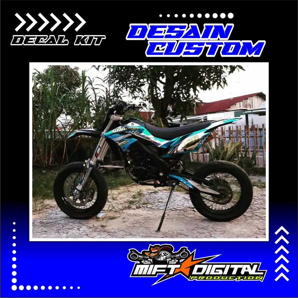 Jual Decal KLX BF Full Chrome Dtracker , KLX BF 150, KLX S, Desain ...