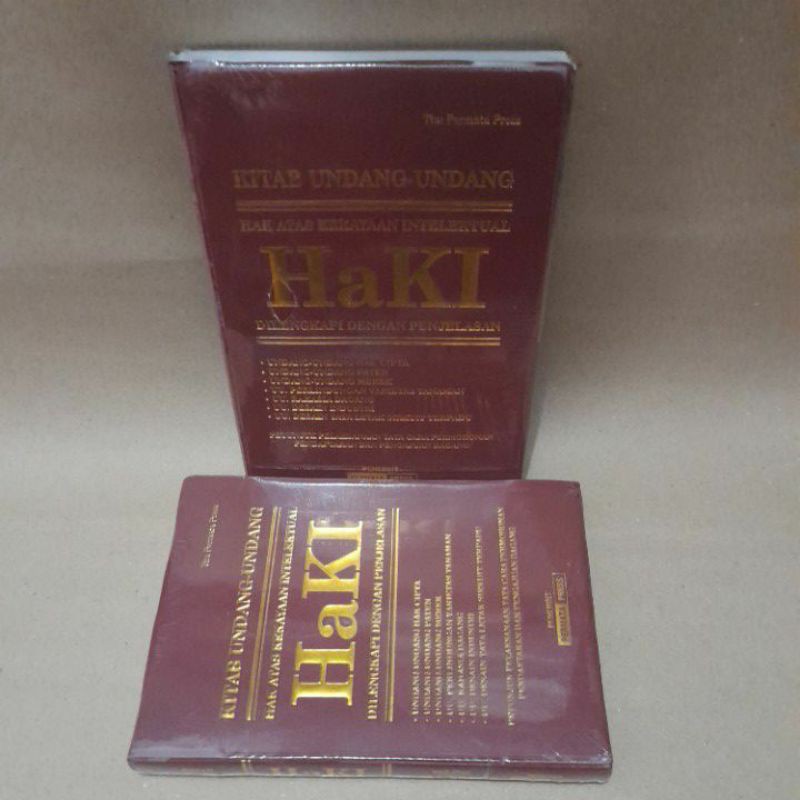 Jual Kitab Undang-undang HAKI : Hak Atas Kekayaan Intelektual - Permata Press | Shopee Indonesia