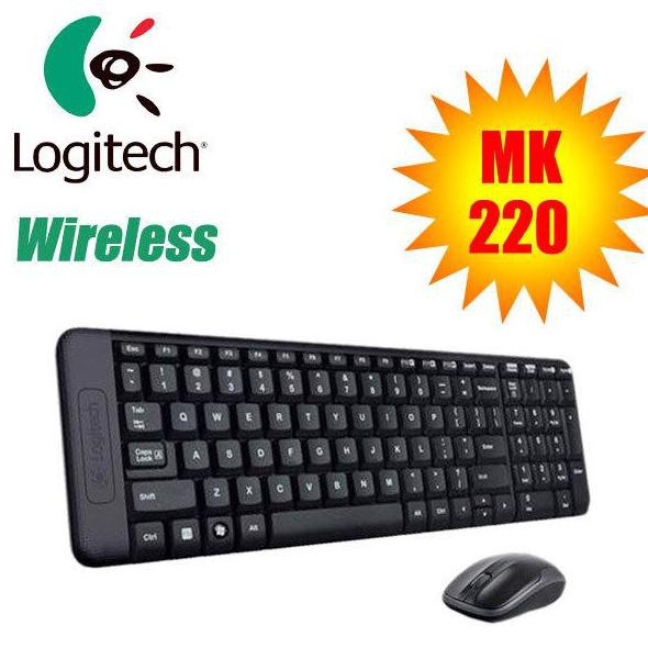 Jual Logitech Mk-220 Combo Keyboard Dan Mouse Wireless - Resmi | Shopee ...