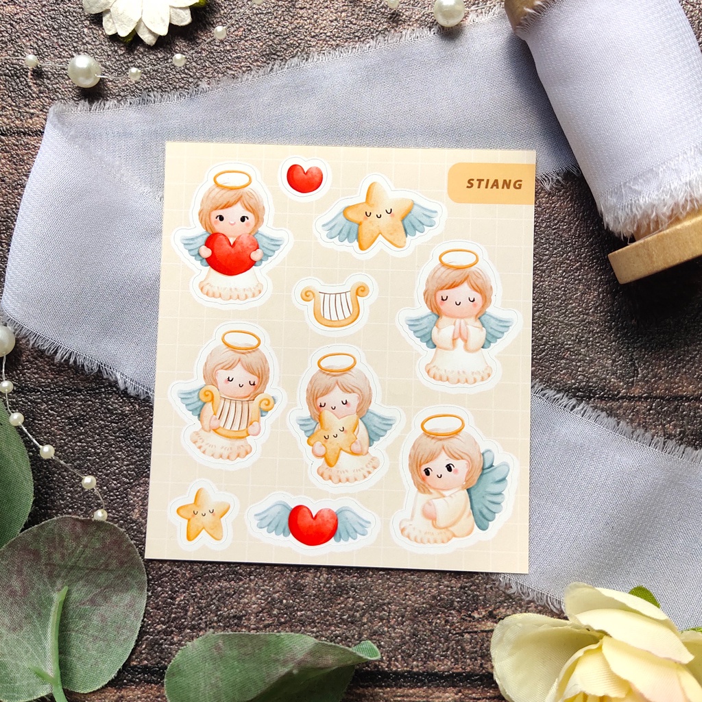 Jual STICKER JESUS YESUS MALAIKAT ANGEL STIKER LUCU CUTE MEMPERCANTIK ...