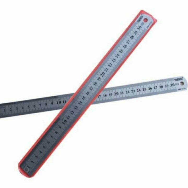Jual Rol Besi 15 20 30 50 cm penggaris stainless steel ruller Kenko ...