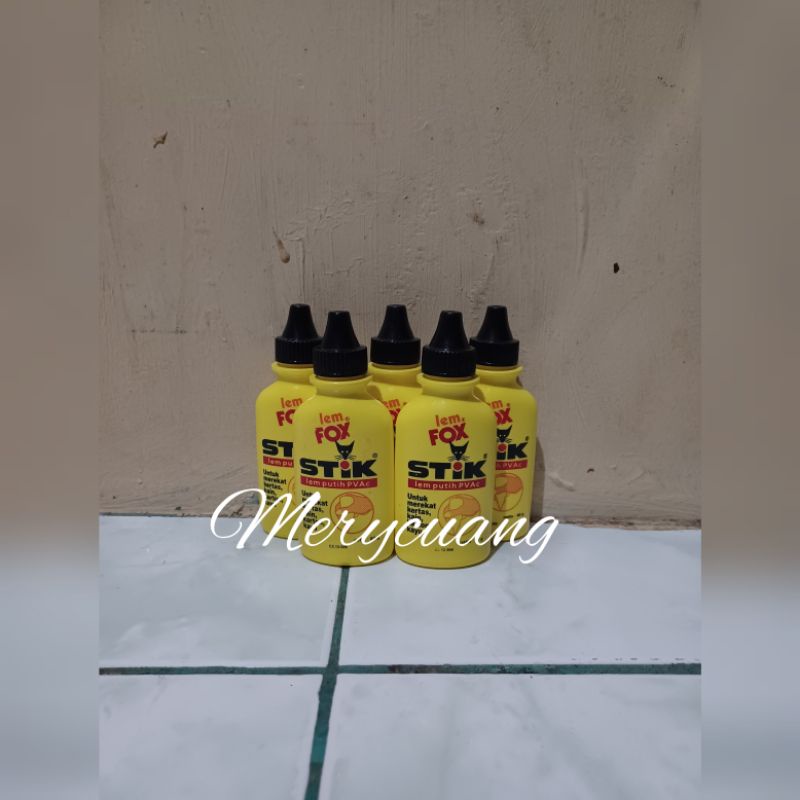Jual Lem Fox Stik PVAc Stik O Botol 60 Gram / Perekat Pelengkap ATK / Perekat Kertas | Shopee ...