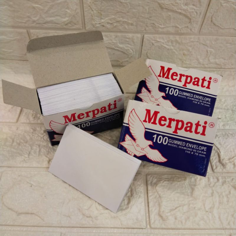 Jual Amplop Merpati Kecil Model Diamond ( 110 x 70 mm ) | Shopee Indonesia