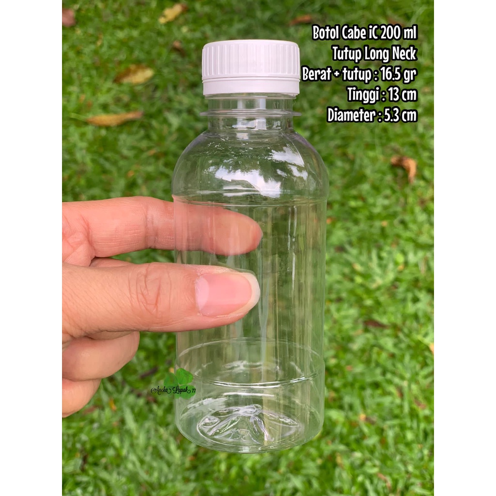 Jual Botol Cabe iC 200 ml Tutup SN cuka juice VCO kopi minyak sirup ...