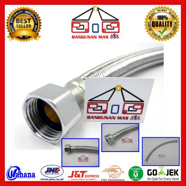 Jual SLANG SHOWER 30 CM ANYAM SOLIGEN - SELANG FLEXIBEL - SLANG ...