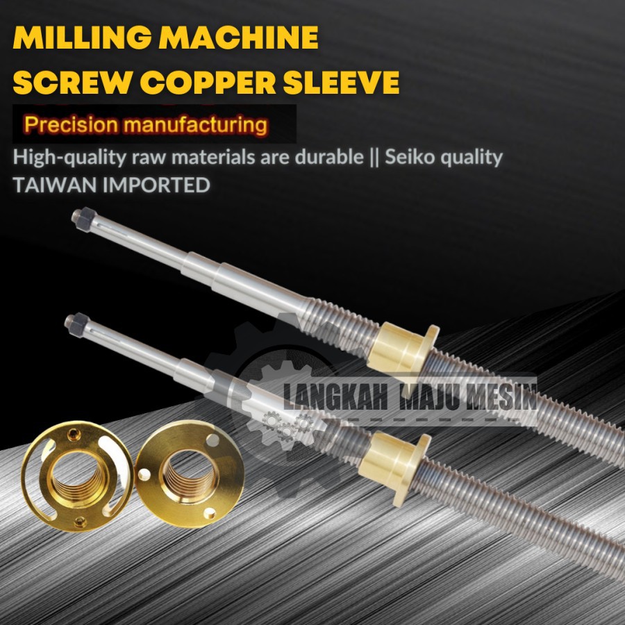 Jual Milling Machine Screw Copper Sleeve 1530mm / Mesin Milling Shaft ...