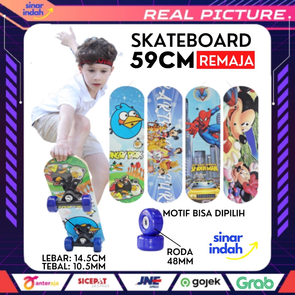 Jual Papan Skateboard Mainan Skateboard Anak Remaja Full Set Anak Kids ...