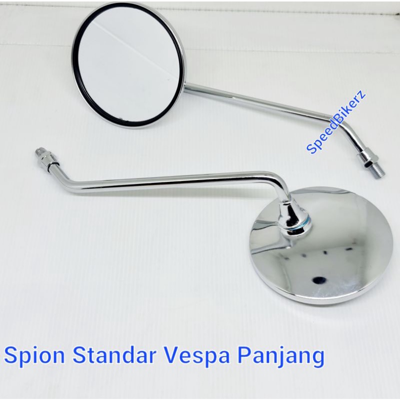 Jual Spion Standar FAZZIO / Spion Vespa Panjang Crome / Spion Bulat ...