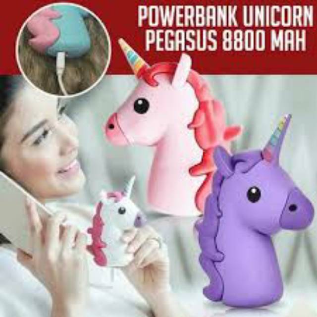 Jual powerbank unicorn emoji emoticon 8800mah 3600mah power bank lucu ...