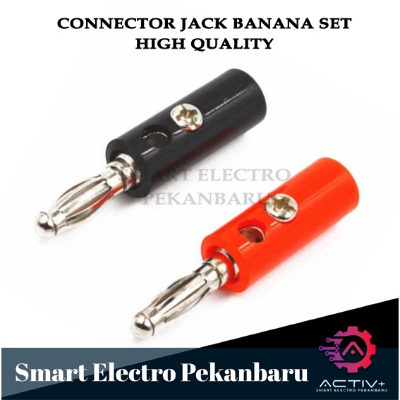 Jual HIGH QUALITY 1 PASANG Banana Plug Jack JEK Socket Terminal 4mm ...
