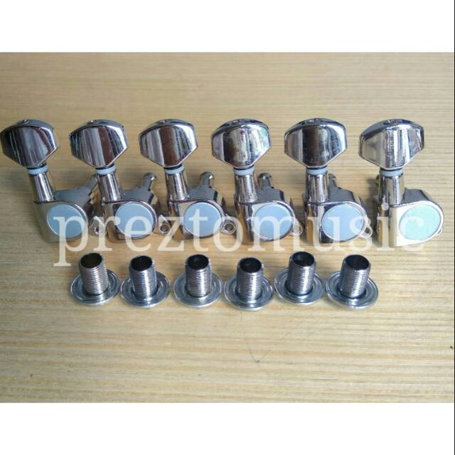 Jual dryer gitar screwless chrome inline | Shopee Indonesia