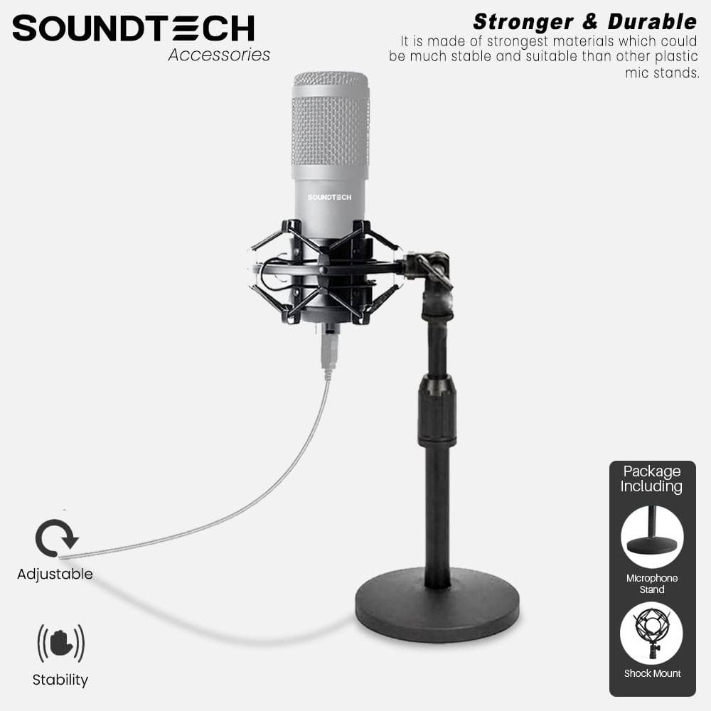 Jual SOUNDTECH Table Stand for Mic Condenser Soundtech Microphone ...