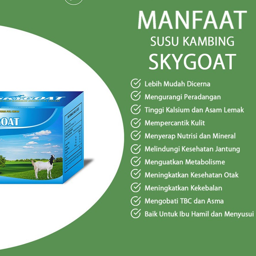Jual Sky Goat Susu Kambing Etawa Original 10 Sachet | Shopee Indonesia