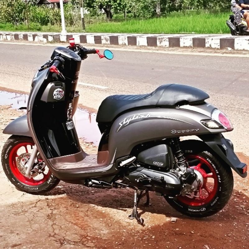 Jual KULIT JOK CAFE RACER SCOOPY-COVER JOK SCOOPY | Shopee Indonesia