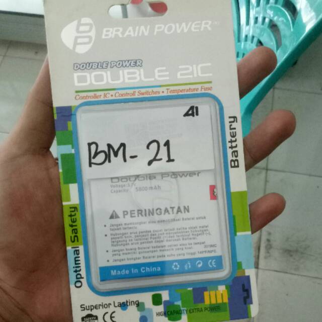 Jual BATERAI BATTERY BM21 BM-21 DOBEL POWER DOUBLE | Shopee Indonesia