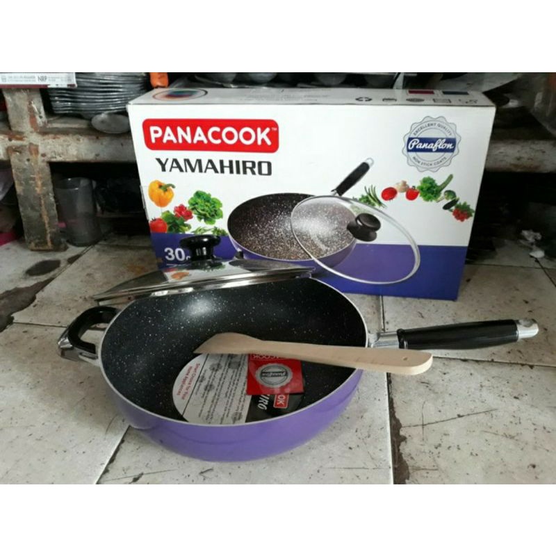 Jual Wok Pan Marble Panacook Yamahiro | Shopee Indonesia