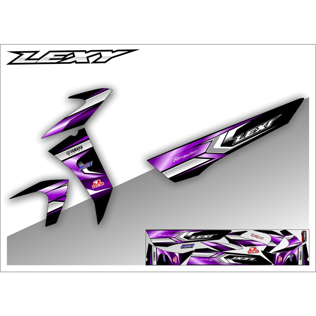 Jual STRIPING YAMAHA LEXY VARIASI RACING SANGAT COCOK BUAT MOROT ...