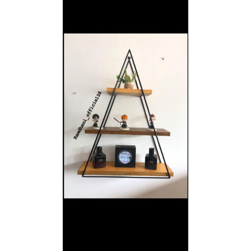 Jual Rak segita dinding kayu | Shopee Indonesia