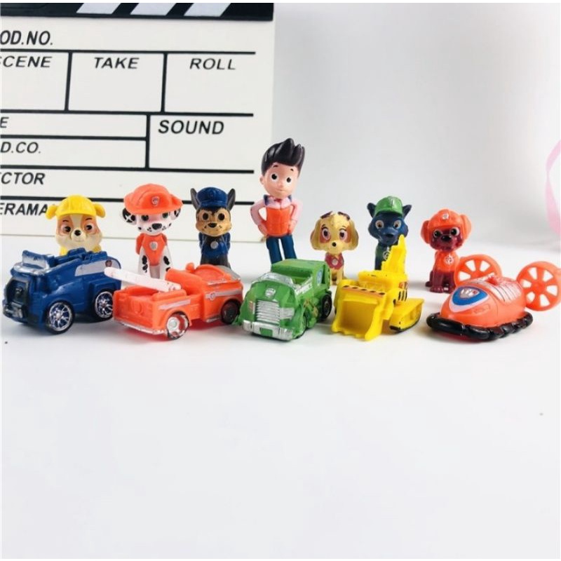 Jual paw patrol 1set / 12pcs bahan karet pvc / mainan paw patrol / paw ...