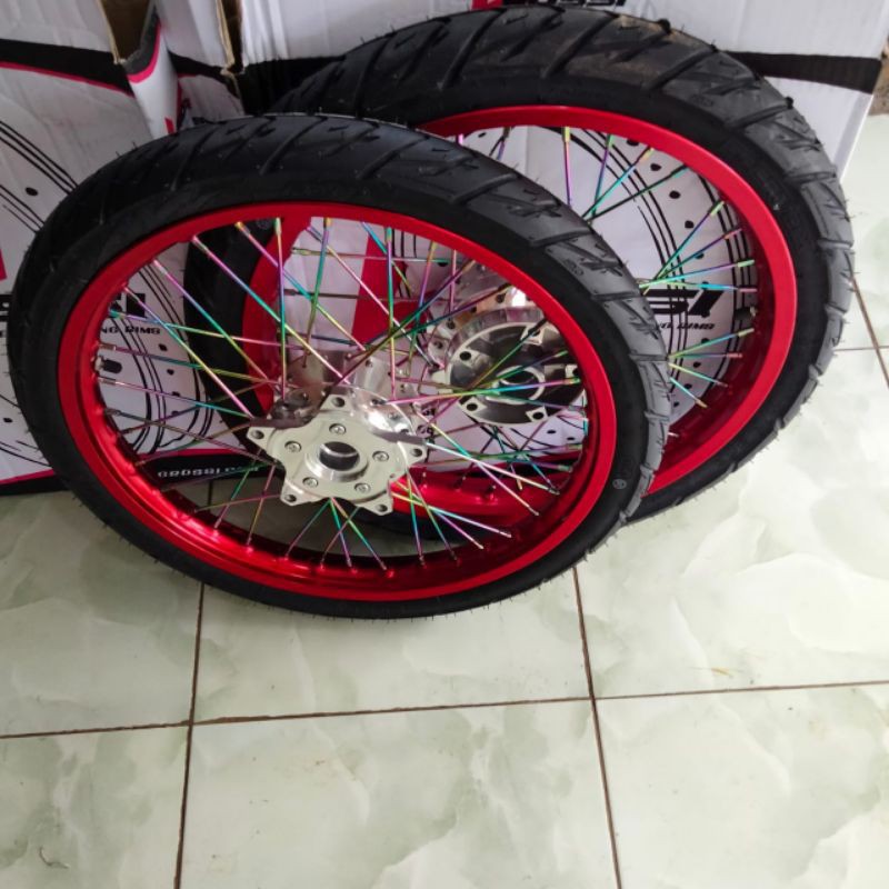 Jual velg jari jari jupiter mx king ring 17x160/140 plus ban | Shopee ...